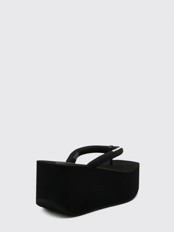 Alexander Wang Jenna Platform Thong Sandals In Mesh