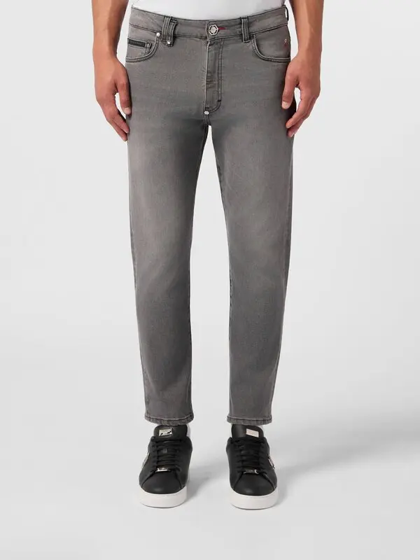 Philipp Plein Washed Denim Jeans
