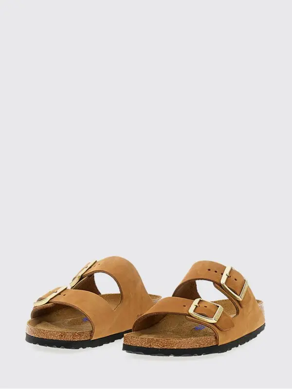 BIRKENSTOCK Arizona Oiled Leather Sandals With Double Buckle Straps - Brown