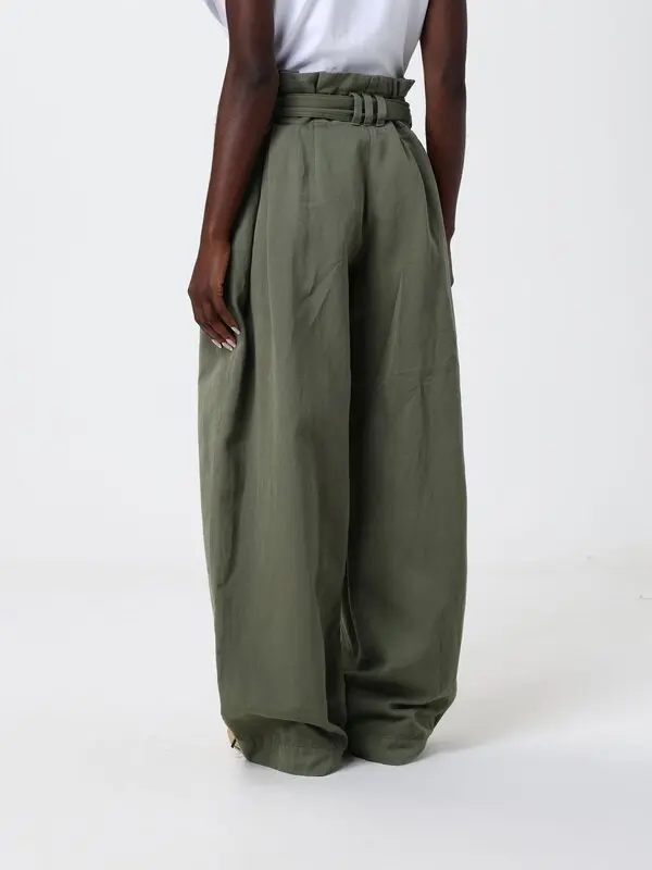Balmain Wide-leg Cotton And Linen Trousers