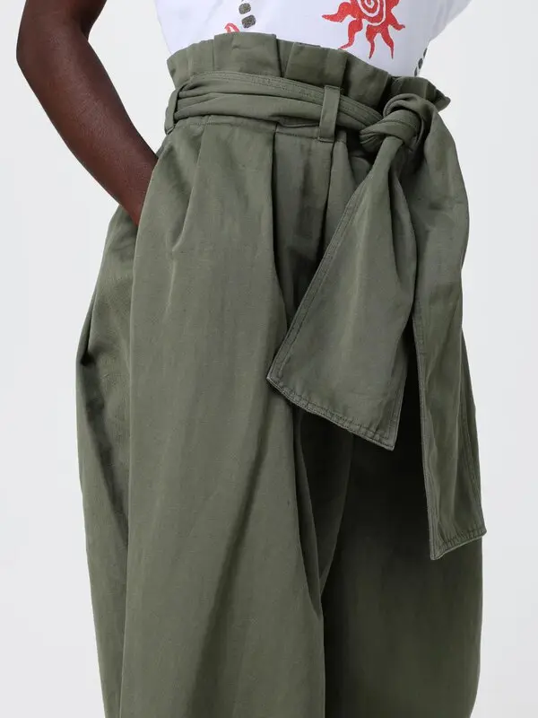 Balmain Wide-leg Cotton And Linen Trousers