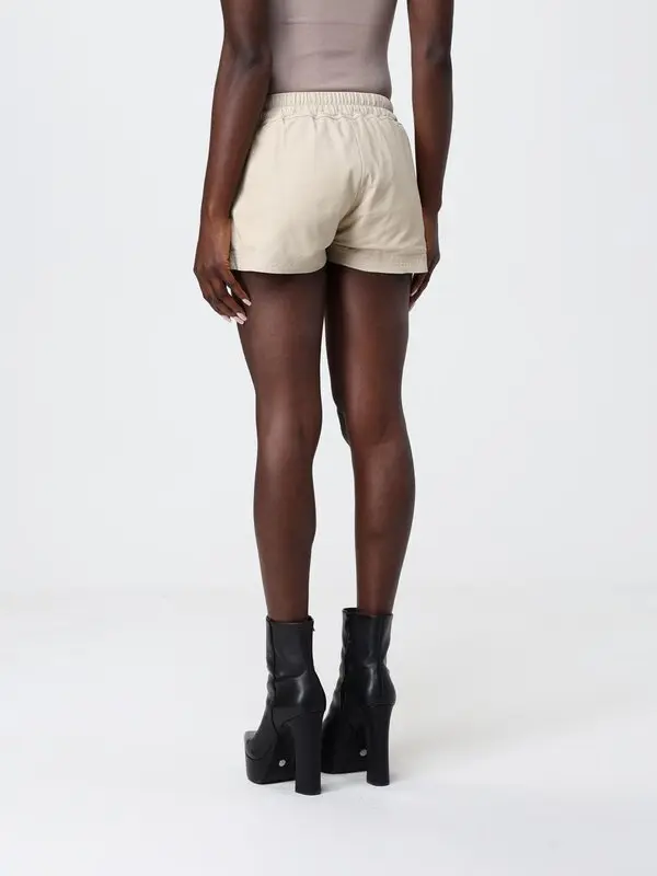 Rick Owens Leather Drawstring Shorts