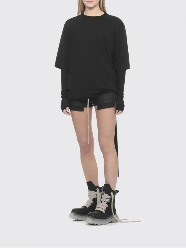 Rick Owens Leather Drawstring Shorts