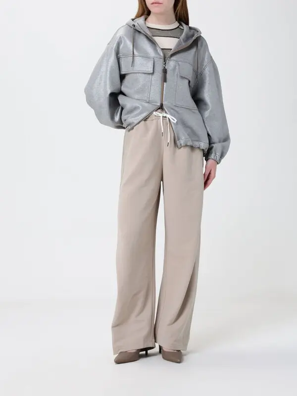 Brunello Cucinelli Cotton Blend Hooded Bomber Jacket