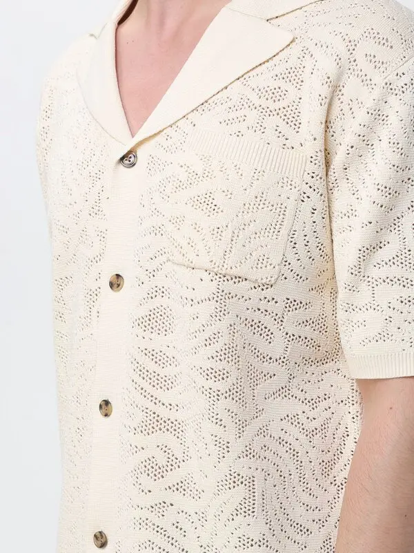 Drole De Monsieur Lace Shirt - Beige
