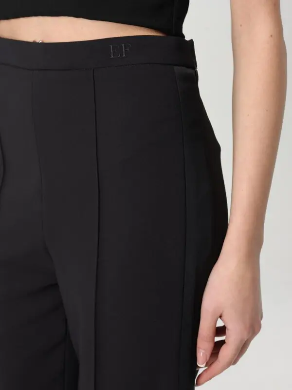 Elisabetta Franchi Double-breasted Blazer And Wide-leg Trousers Set