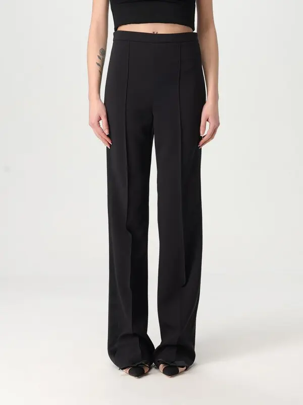 Elisabetta Franchi Double-breasted Blazer And Wide-leg Trousers Set