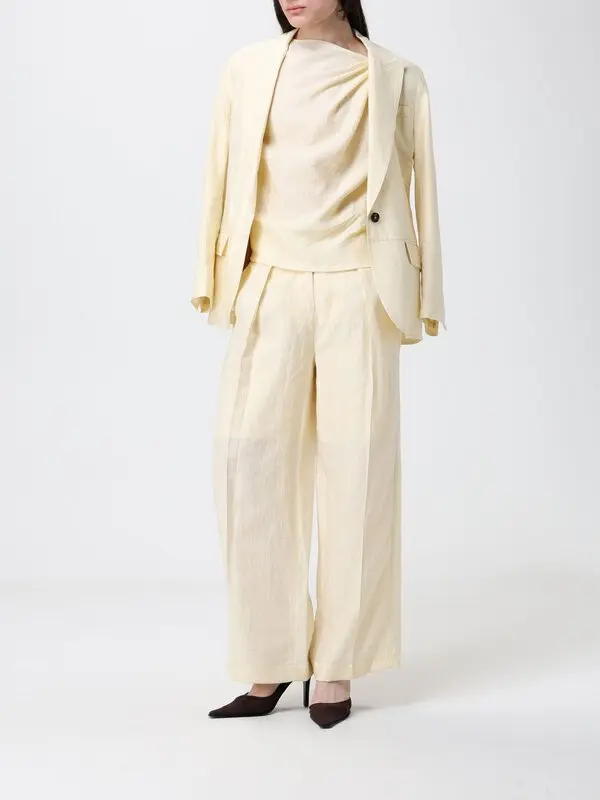 TELA Linen Blend Single-breasted Blazer