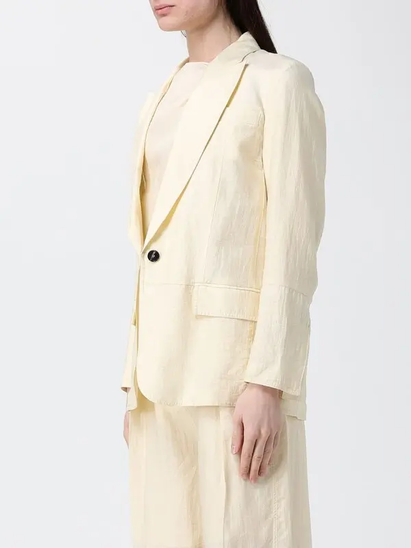 TELA Linen Blend Single-breasted Blazer