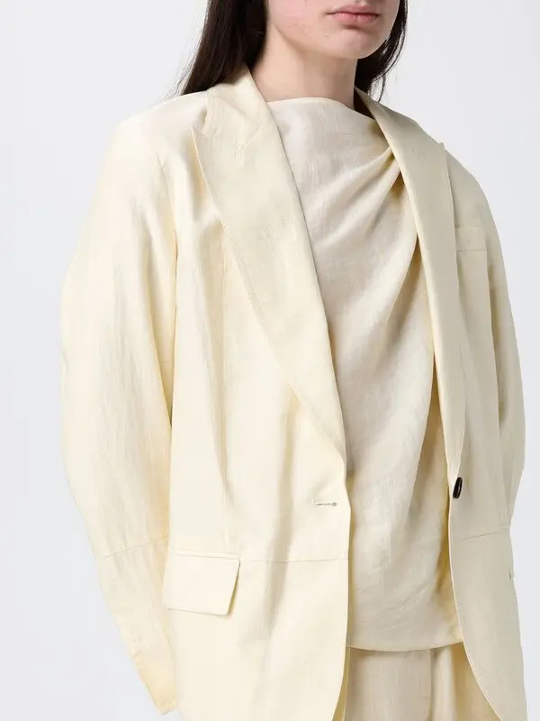TELA Linen Blend Single-breasted Blazer