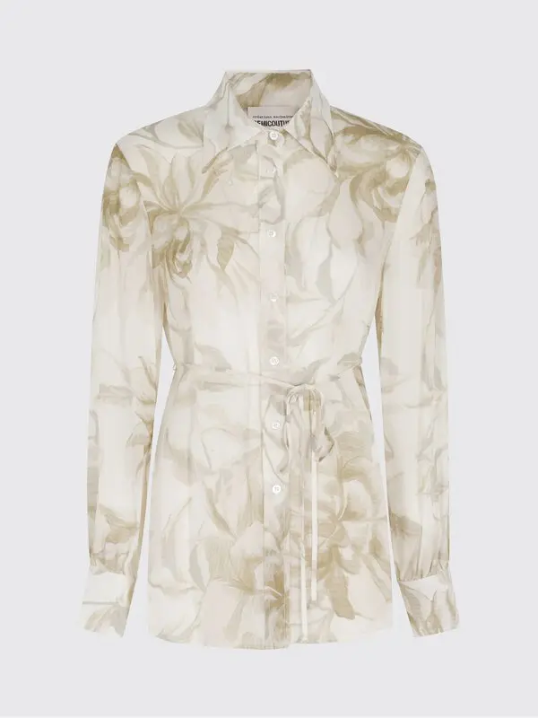 SEMICOUTURE Floral Print Viscose Shirt