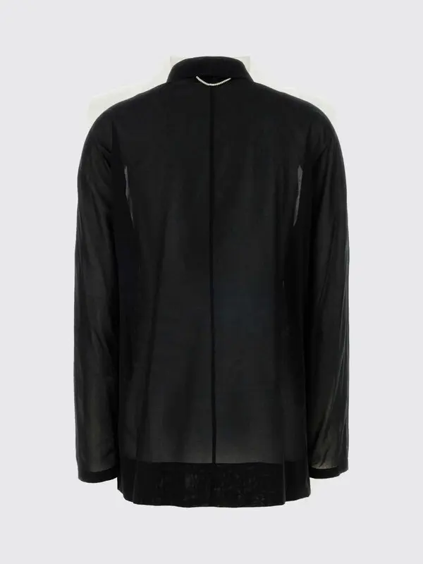 Carven Cotton Shirt With Asymmetric Collar