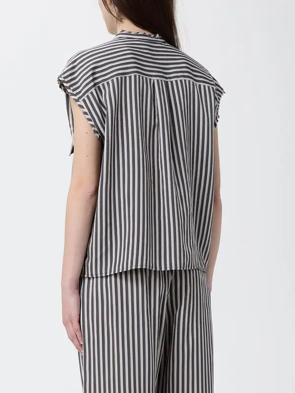 TELA Striped Cotton Sleeveless Shirt