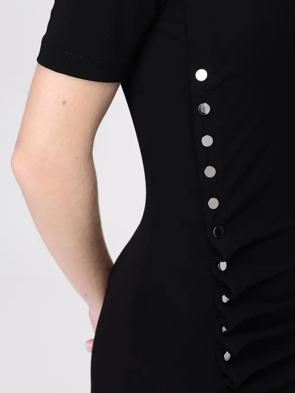Rabanne Jersey Midi Dress With Button Detail