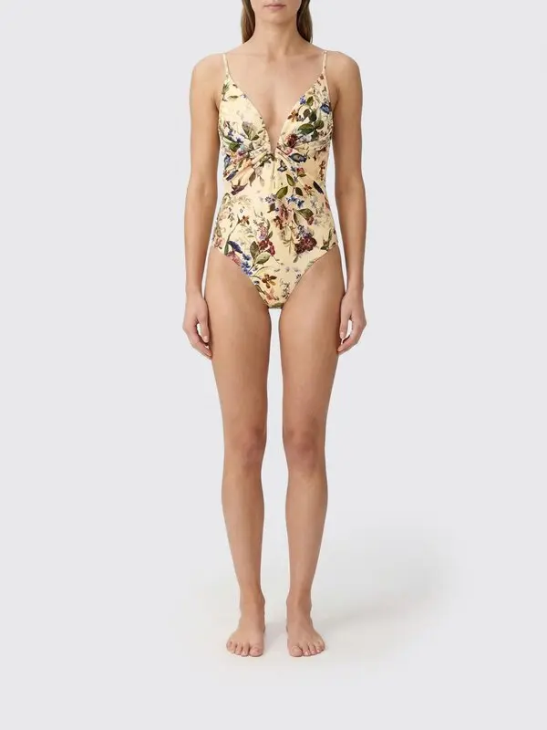 Zimmermann Floral Print Polyester One-piece Swimsuit
