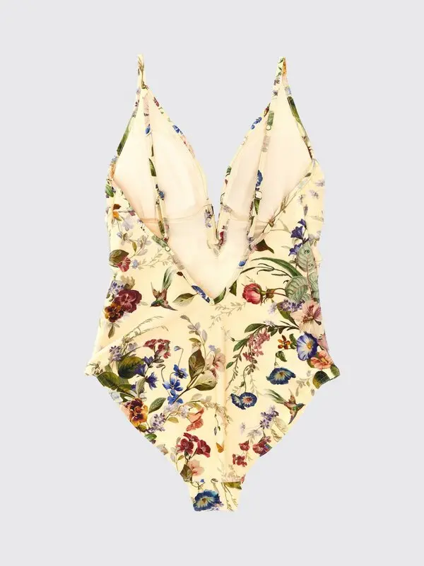 Zimmermann Floral Print Polyester One-piece Swimsuit