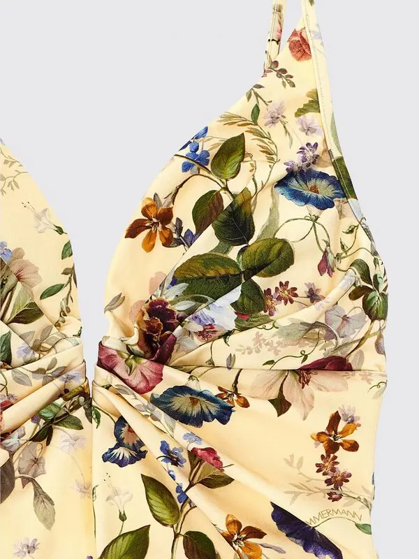 Zimmermann Floral Print Polyester One-piece Swimsuit