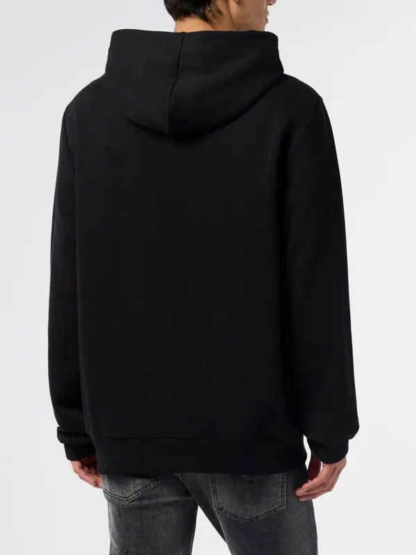 Philipp Plein Skull Embellished Cotton Hoodie