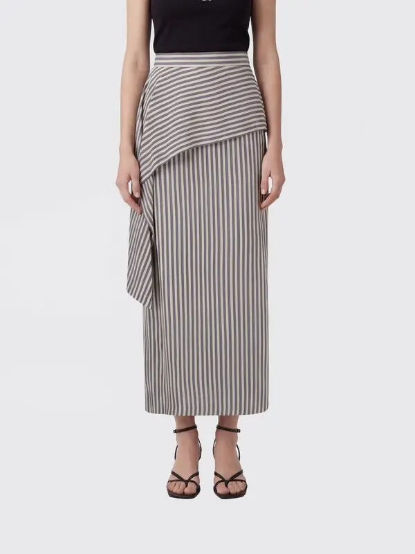 TELA Tilda Striped Viscose Skirt