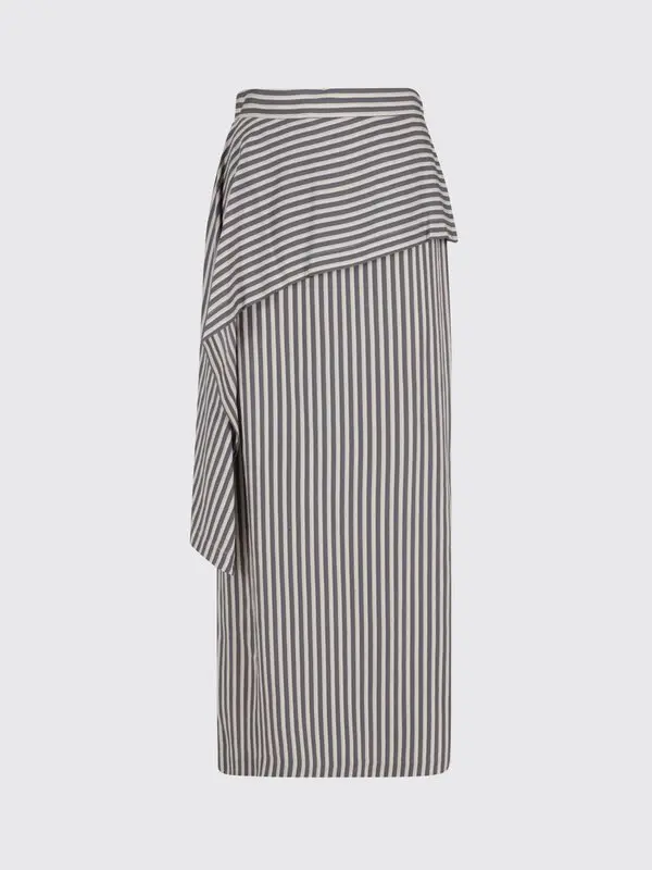 TELA Tilda Striped Viscose Skirt