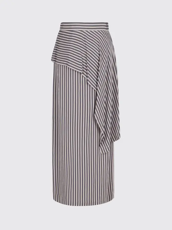 TELA Tilda Striped Viscose Skirt
