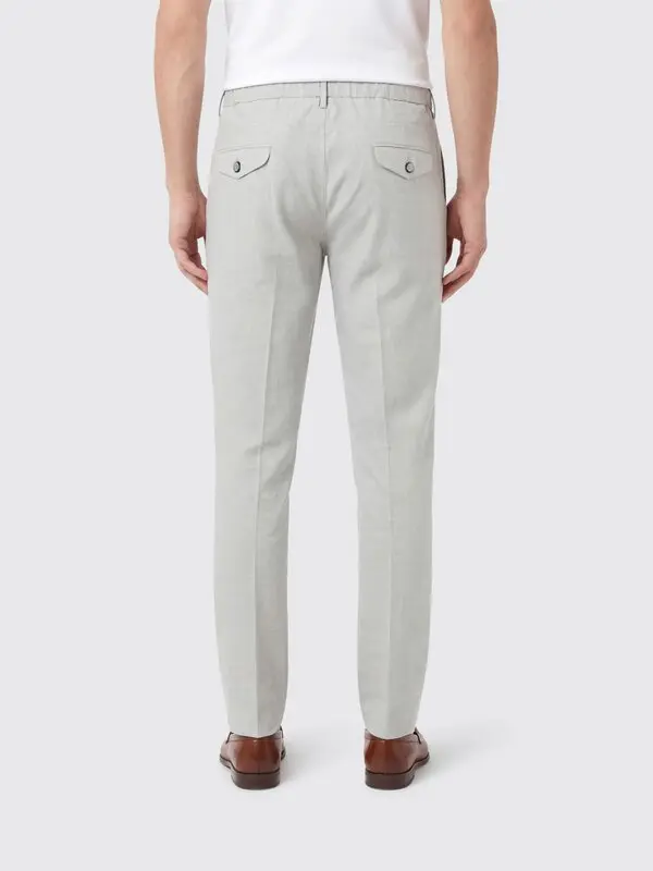 Eleventy Wool Drawstring Trousers - Grey