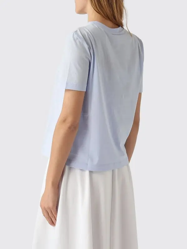 Max Mara Printed Cotton T-shirt - Blue