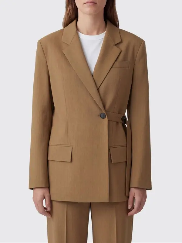 TELA Omega Viscose Blend Double-breasted Blazer