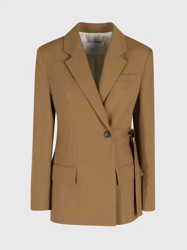 TELA Omega Viscose Blend Double-breasted Blazer