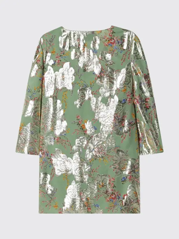 Valentino Garavani Floral-print Silk Blouse With Draped Neckline
