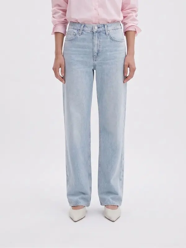 Rag & Bone Straight Cotton Denim Jeans