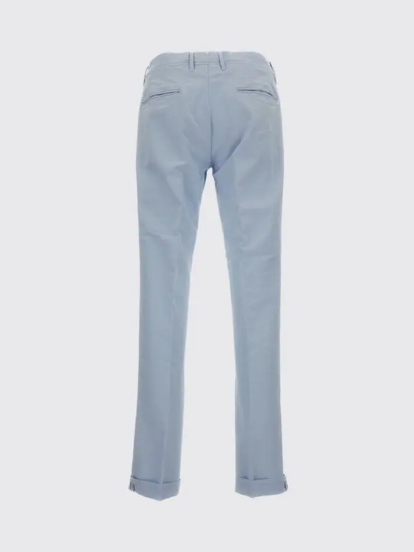 Incotex Stretch Cotton Chino Trousers - Gnawed Blue