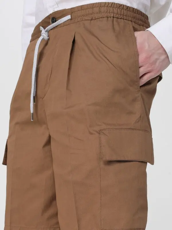 PT TORINO Cotton Cargo Shorts - Brown