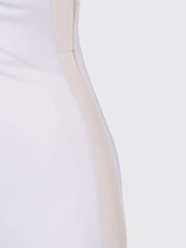 Elisabetta Franchi Jersey One Shoulder Dress - White