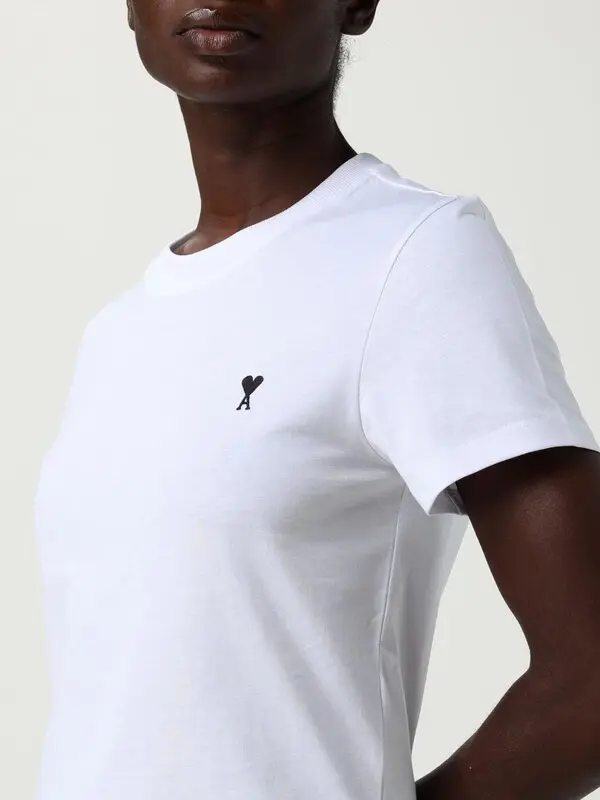 AMI Paris Cotton Logo T-shirt - White