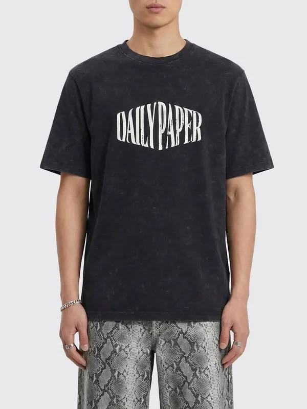 DAILY PAPER Cotton Crew Neck Pullover With Logo