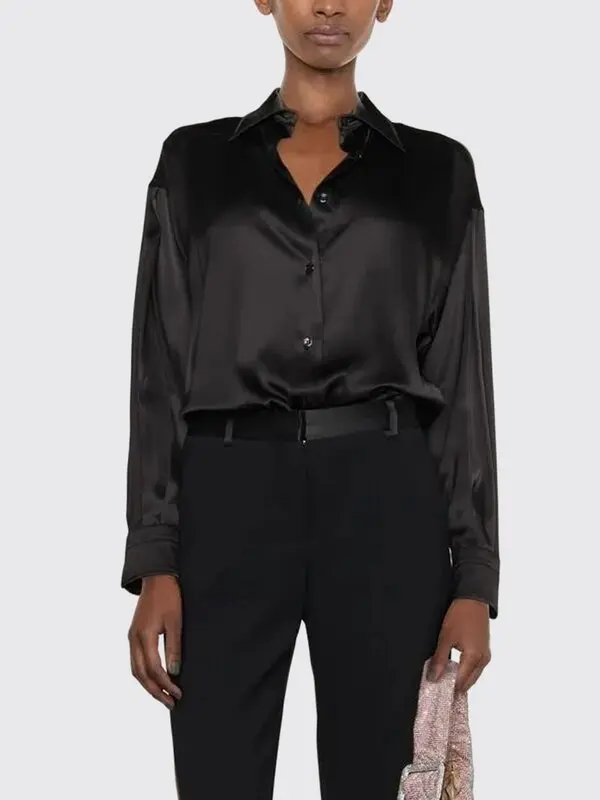 TOM FORD Long Sleeve Button-up Shirt - Black