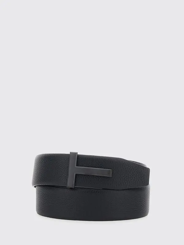 TOM FORD Logo Buckle Belt - Black