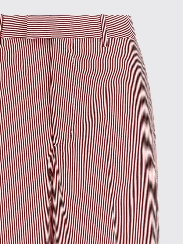 ARMARIUM Wide-leg Pants In Striped Cotton