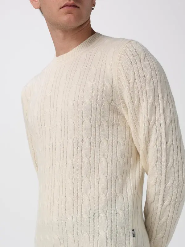 BOSS Cable Knit Crewneck Jumper