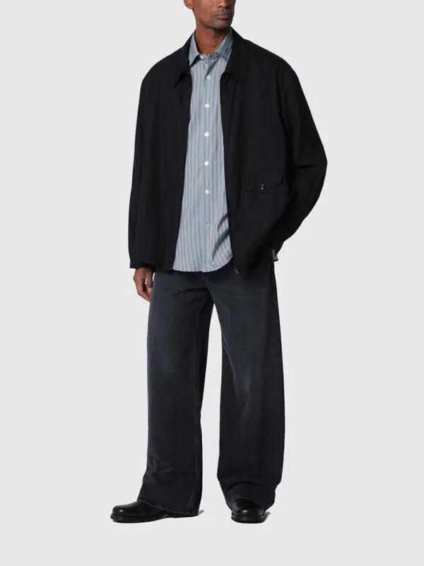 Our Legacy Relaxed Fit Nylon Shirt Jacket With Zip Closure