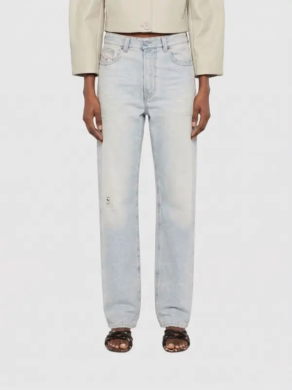 DIESEL® D-ark Straight Cotton Denim Jeans