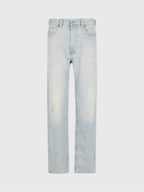 DIESEL® D-ark Straight Cotton Denim Jeans
