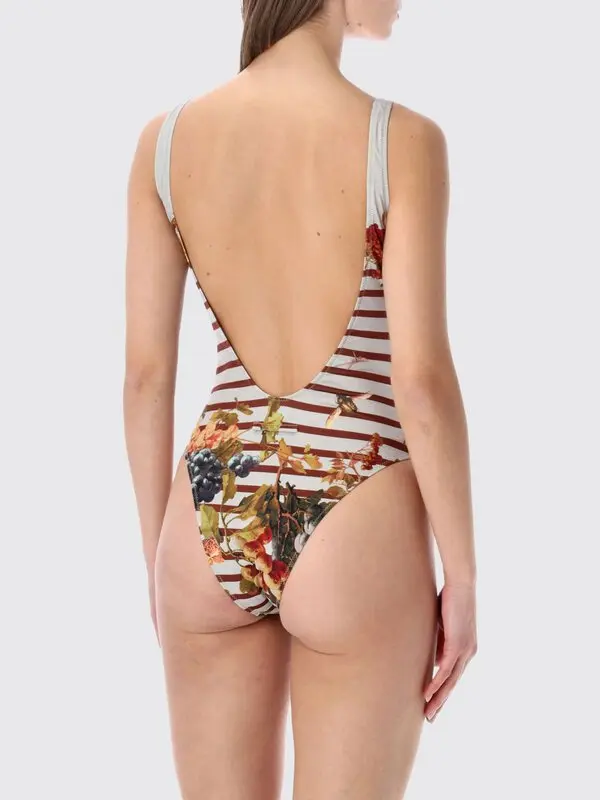 JEAN PAUL GAULTIER Printed Polyester One-piece Swimsuit