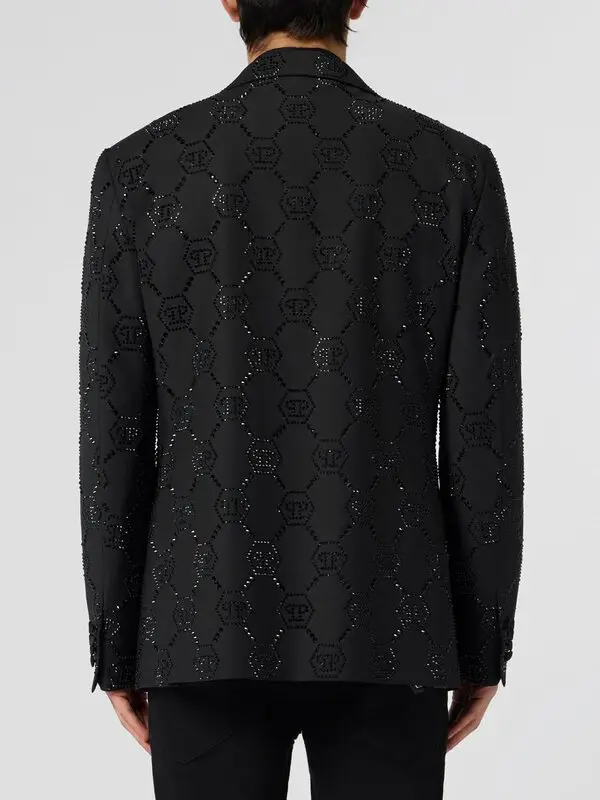 Philipp Plein Pp Rhinestone Single-breasted Blazer