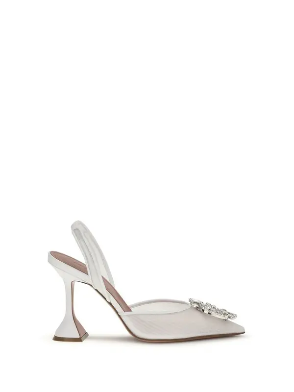Amina Muaddi Begum Embellished Slingback Pumps