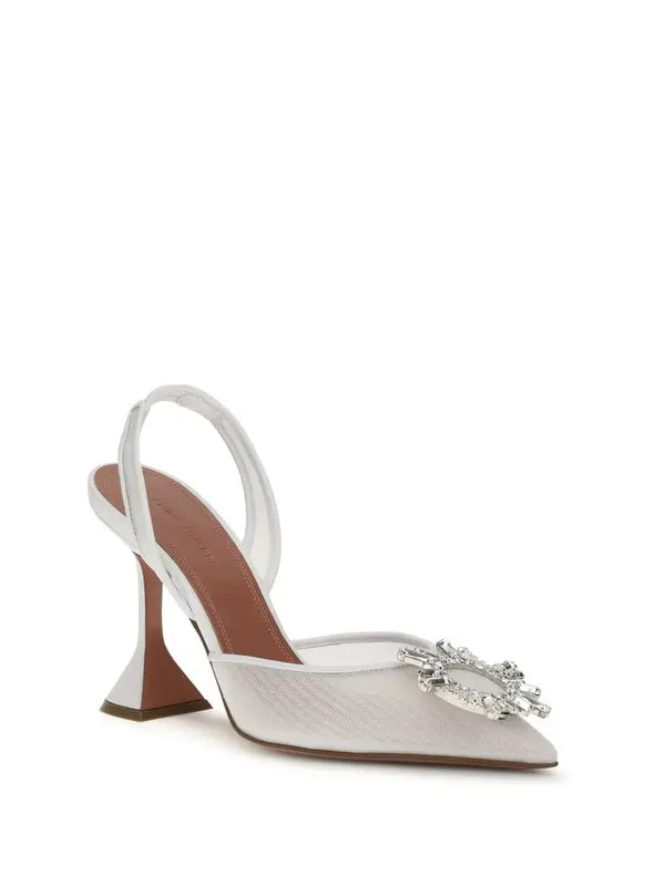 Amina Muaddi Begum Embellished Slingback Pumps