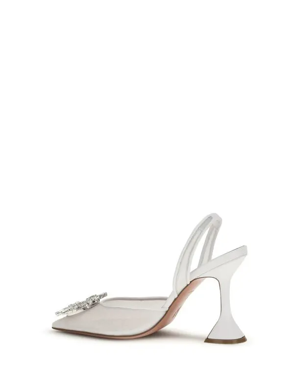 Amina Muaddi Begum Embellished Slingback Pumps