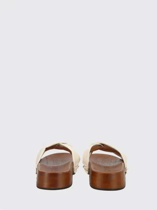 GANNI Studded Recycled Leather Mules With Low Heel