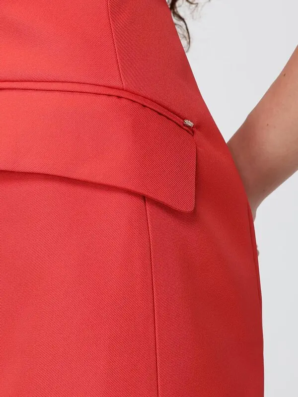 Sportmax Crêpe Pleated Dress - Brown